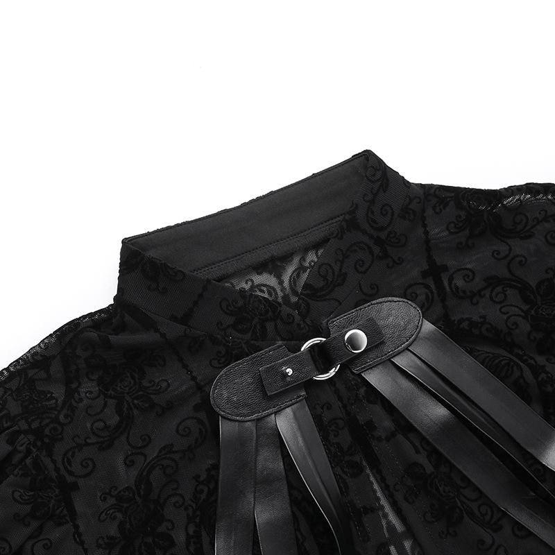 Long flared puff sleeve button shrug top – MUDSWEET
