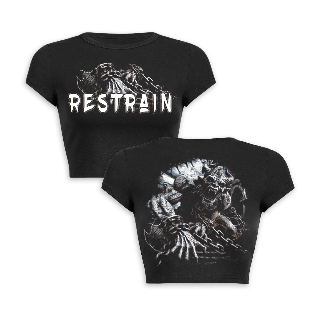 Restrained Monster Crop Top Baby Tee – MUDSWEET