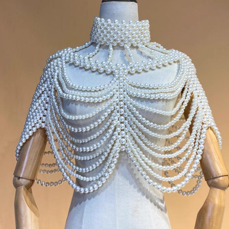 Beaded high neck hollow out metal chain top – MUDSWEET